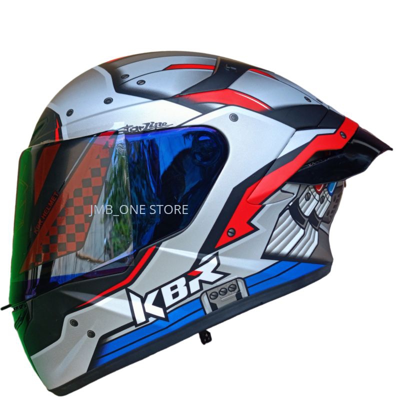 Jual Helm TT COURSE space monkey full face paket ganteng spoiler ttc ...