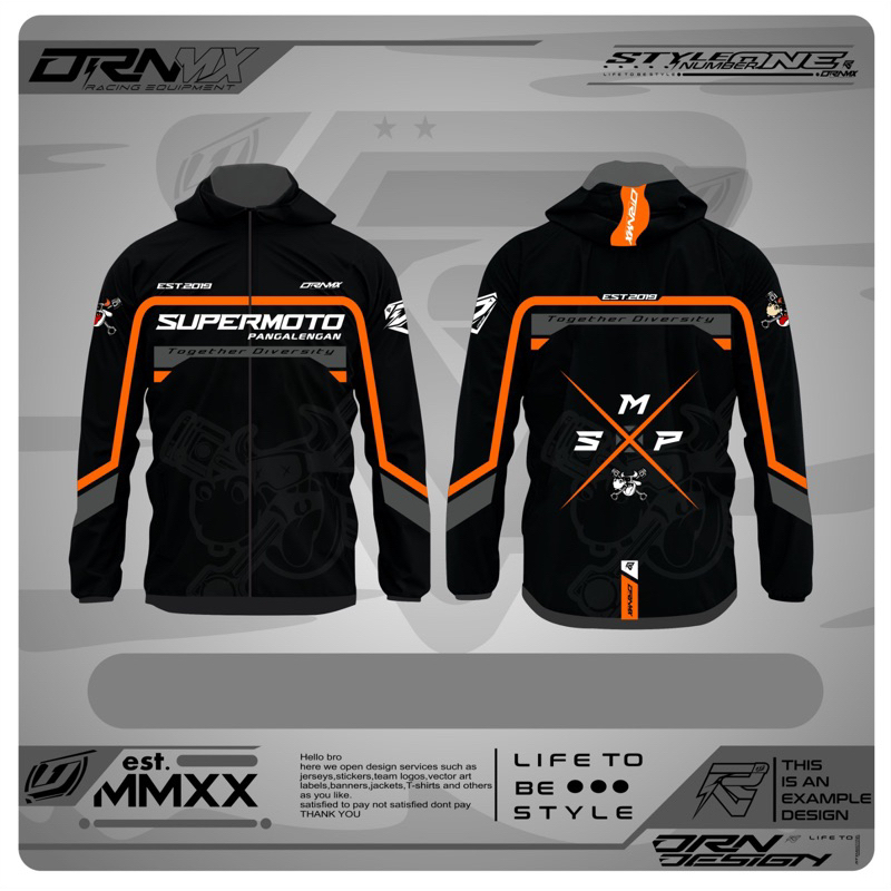 Jual JAKET COSTUM BAHAN PERASUT MODEL RUNNING | Shopee Indonesia