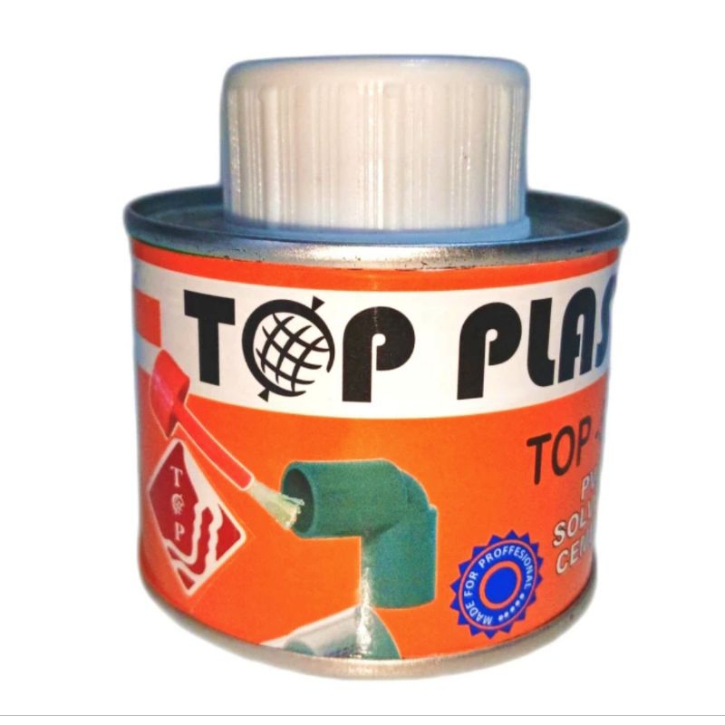Jual Lem Pipa PVC / UPVC SUPER TOP PLAST STP 100 SOLVENT CEMENT 100gram ...