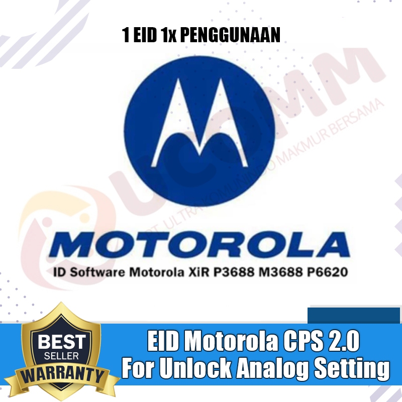Jual MOTOROLA Entitlement Id Motorola CPS 2.0 Eid Motorola For Unlock ...
