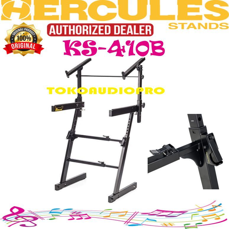 Jual Hercules KS410B Z-Style Keyboard Stand Keyboard 2 Susun Hercules ...