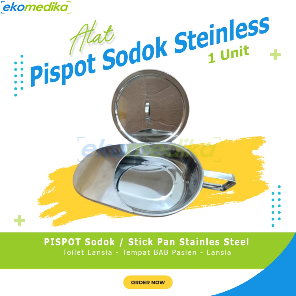 Jual Pispot Sodok Stainless Tempat BAB Stickpan Dewasa Pria Wanita ...