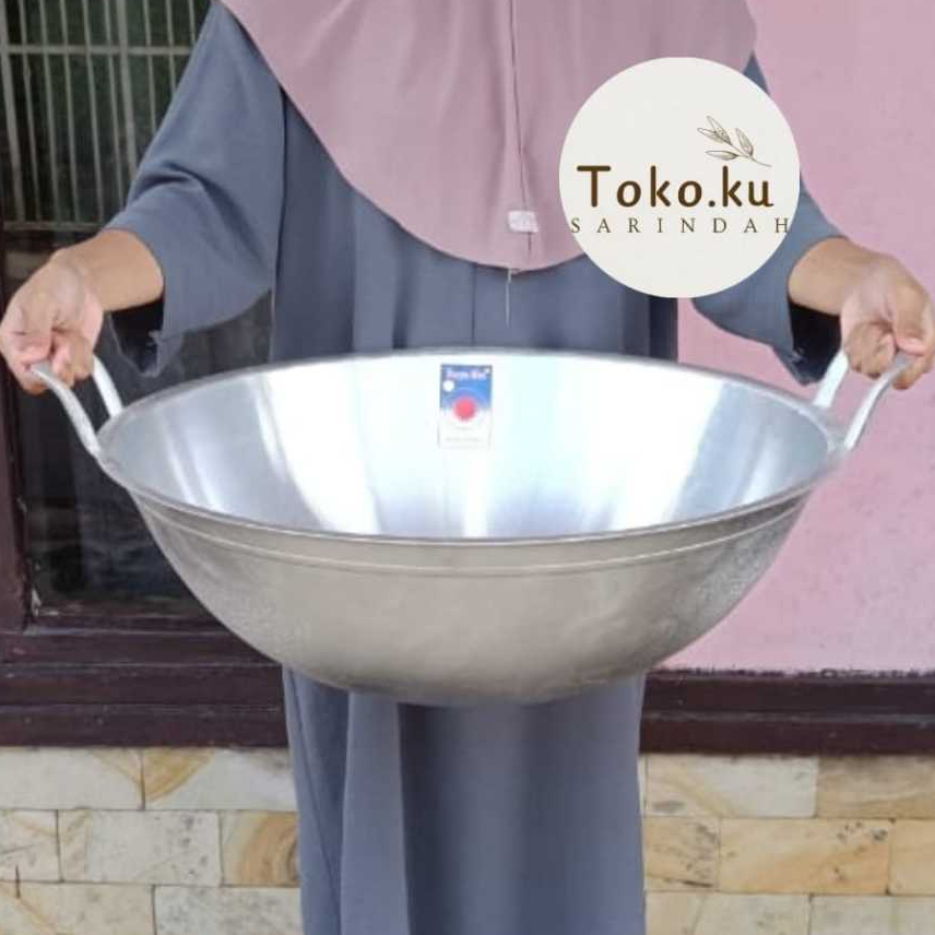 Jual Wajan Cekung No 22 Kuali Jumbo Besar Diameter 50cm Wok pan Kuat ...