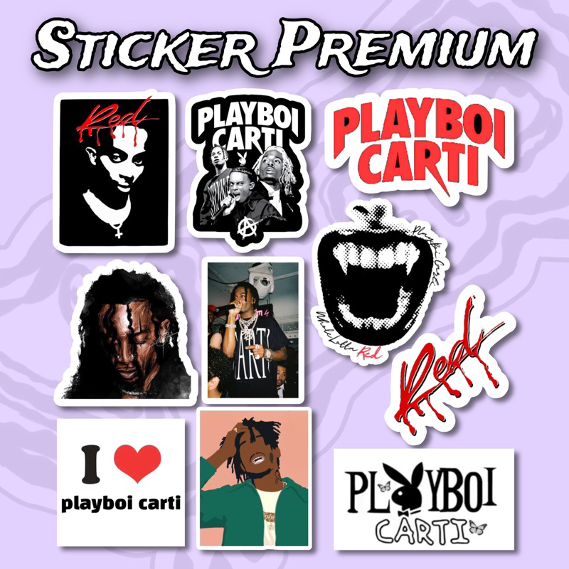 Jual Sticker Playboy Carti Pack isi 10 pcs vinyl Waterproof | Shopee ...