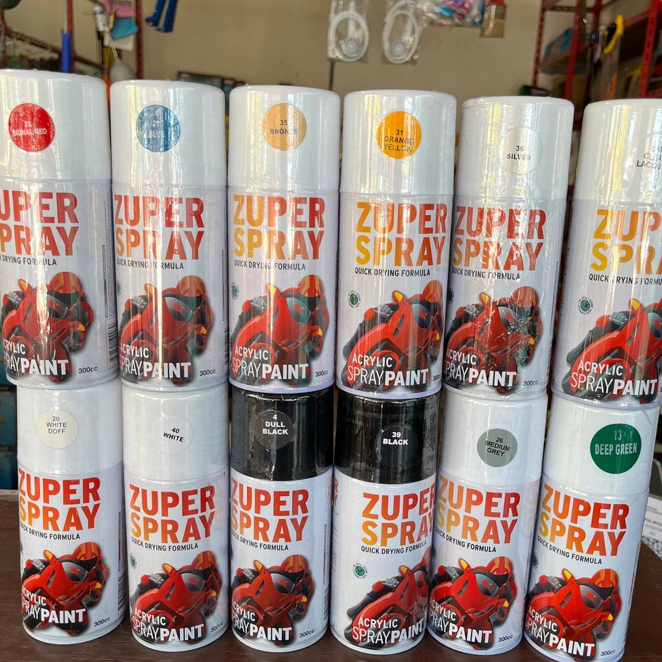 Jual Cat semprot RJ ZUPER 300 cc SPRAY warna lengkap | Shopee Indonesia