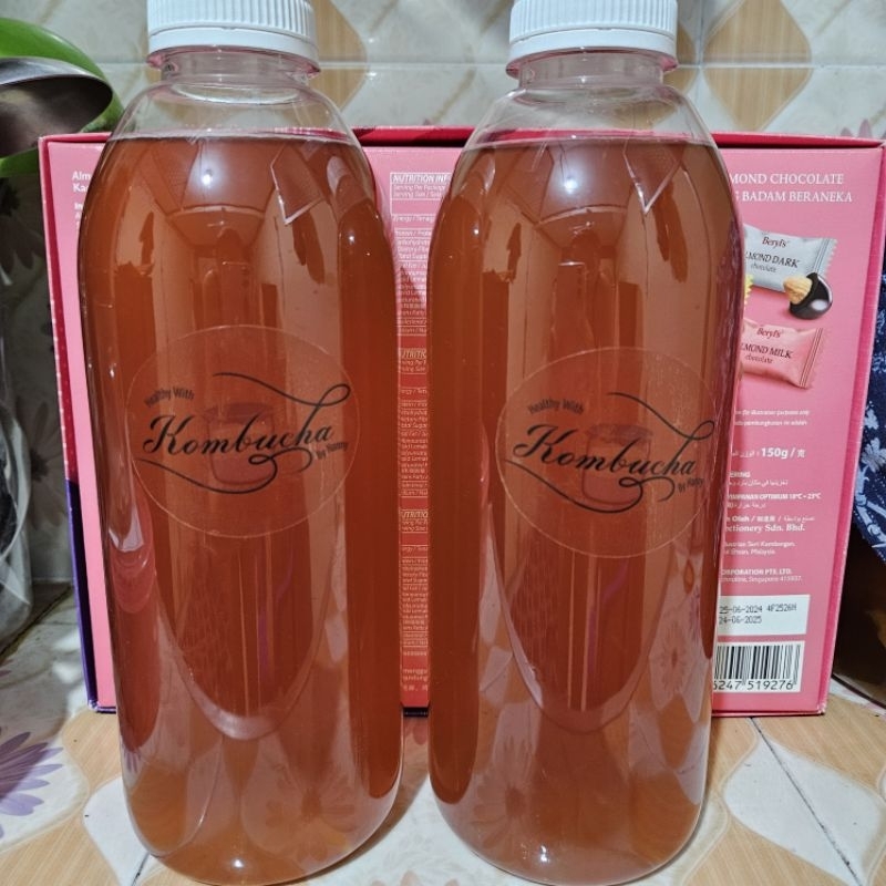 Jual Minuman Kombucha Probiotik Tea 1000 ml - Kombucha by Hanny ...