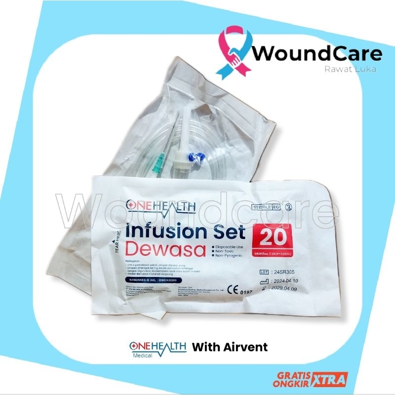 Jual Infuset Onehealth Dewasa Infusion Set With Airvent / Pcs | Shopee ...