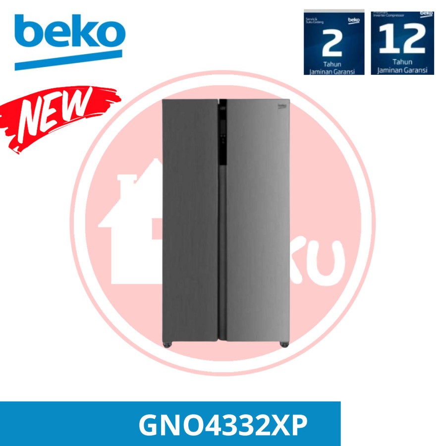 Jual Kulkas BEKO GNO4332XP Side By Side 500 LITER | Shopee Indonesia