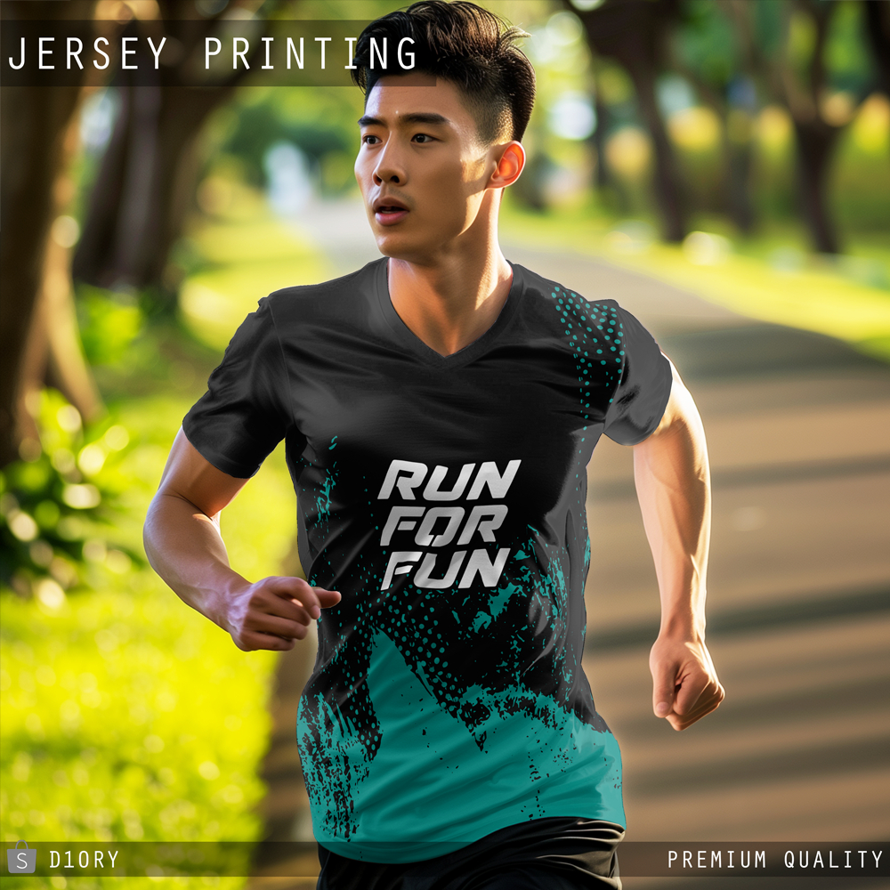 Jual Jersey Baju Pelari Santai 190 Kaos Running Unisex Dry Fit Pakaian ...