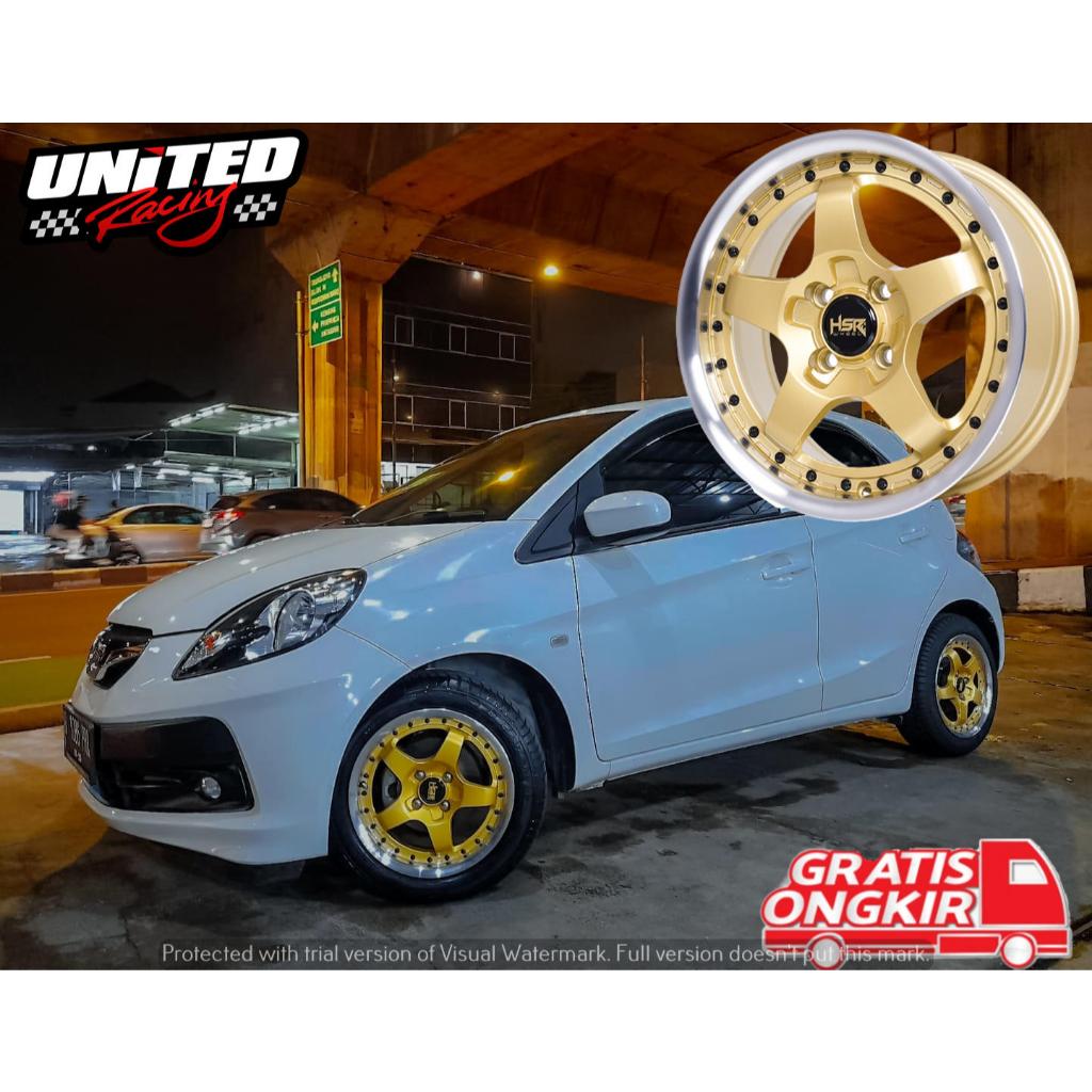 Jual VELG MOBIL RING 15 HSR BOB PALANG 5 GOLD MODEL CELONG R15 BRIO AYLA AGYA PELEK LEBAR RATA ...