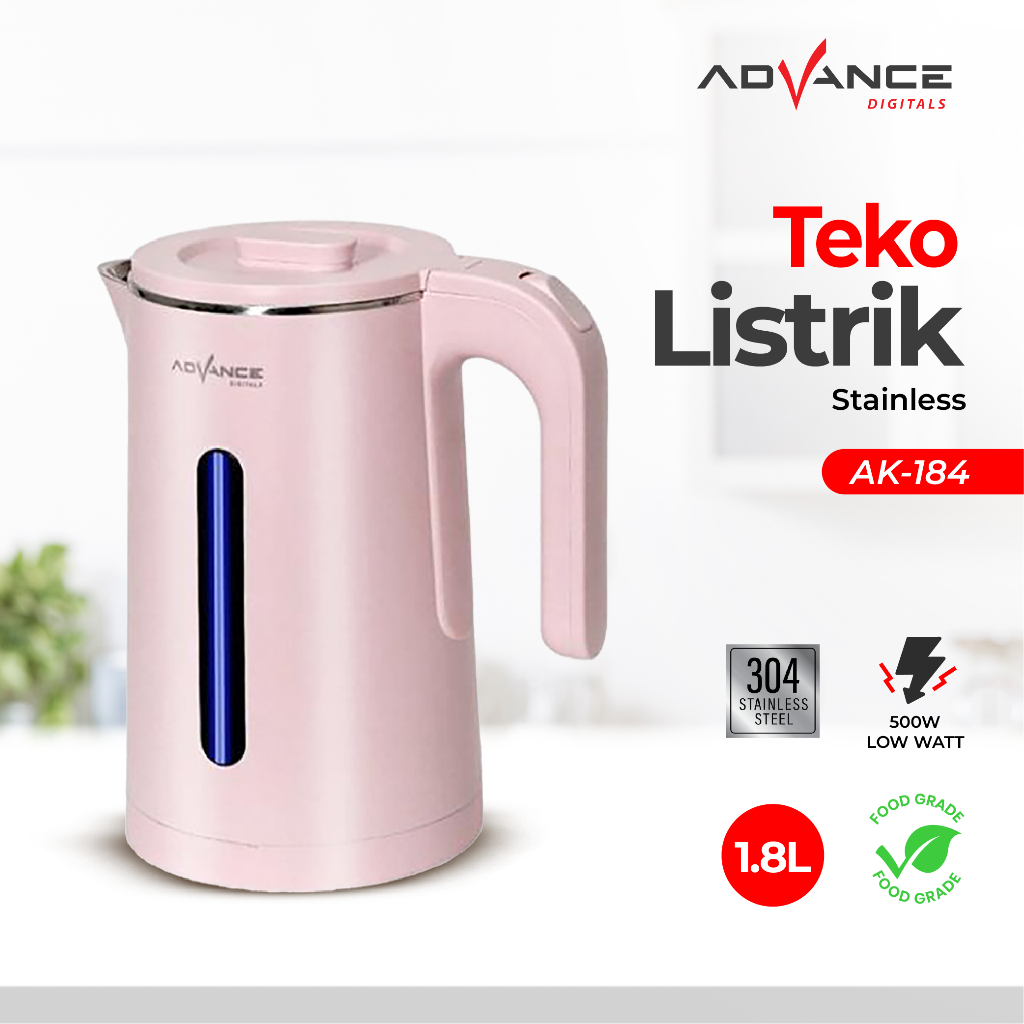 Jual Advance Teko Listrik Kettle 1,8 Liter SUS 304 Food Grade Electric ...
