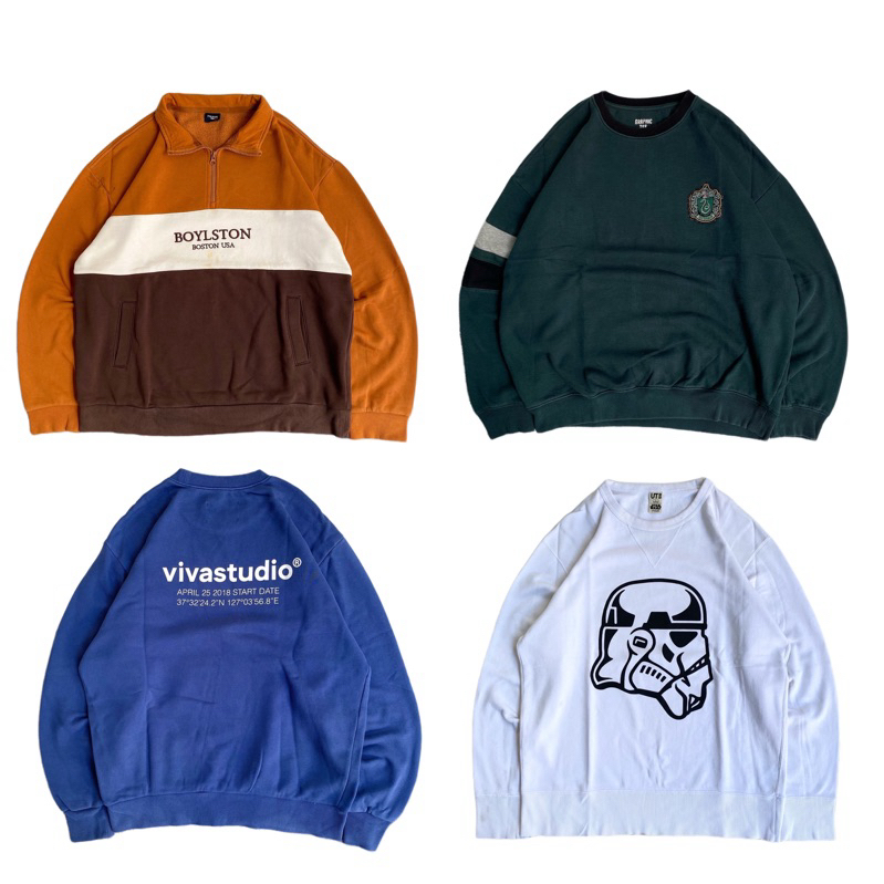 Jual ( COD ) HOODIE & CREWNECK | SWEATER THRIFT/SECOND OVERSIZE/BASIC ...