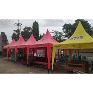 Jual Atap Kain Tenda Kerucut 3x3 bahan Standar atau Premium/Full ...