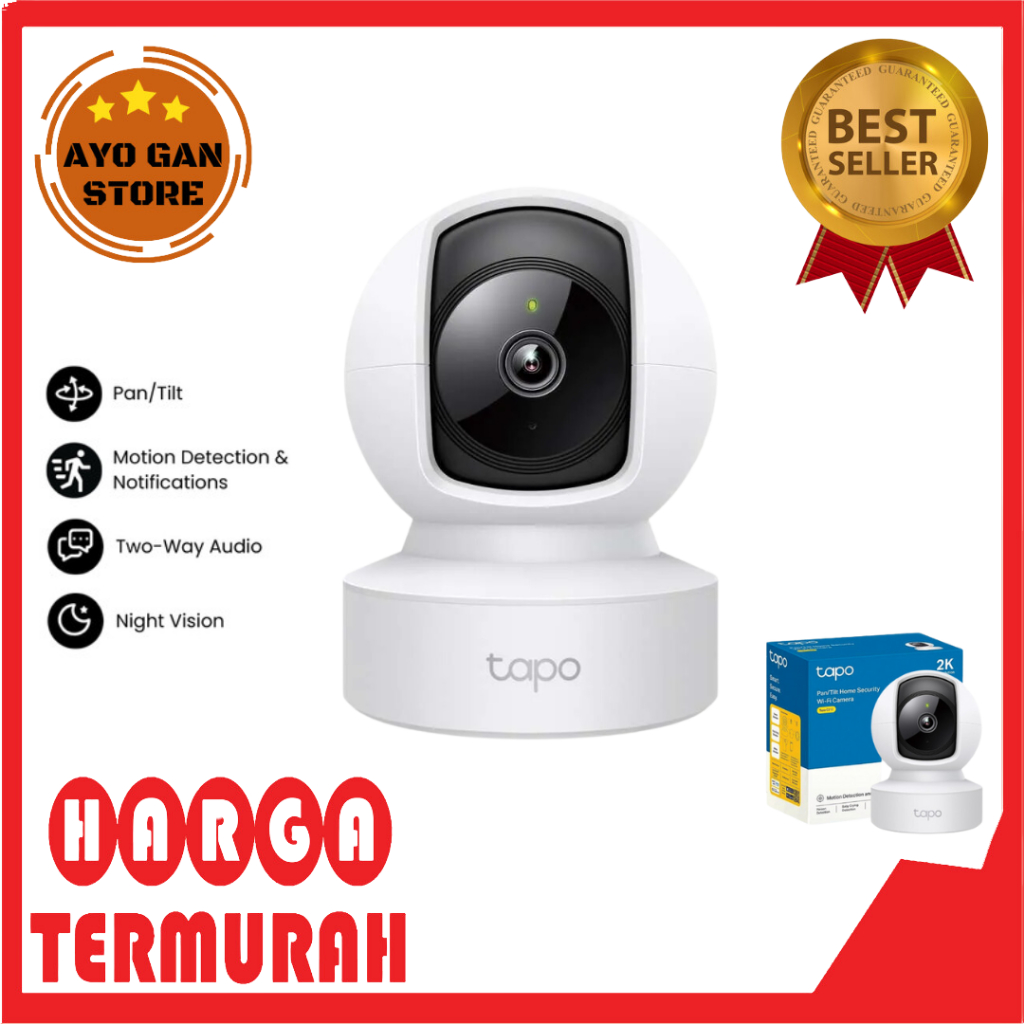 Jual TAPO CCTV Pan/Tilt Home Security Wi-Fi Camera 2K 3MP C212 | Shopee ...