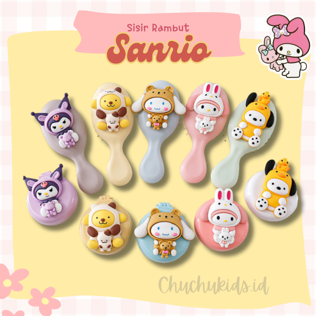 Jual Sisir anak perempuan karakter lucu SANRIO Sisir Rambut anti kusut ...