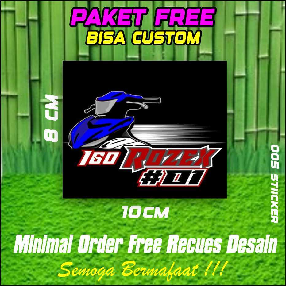 Jual 005 Sticker setiker stiker striping sponsor racing boy Kata-kata ...