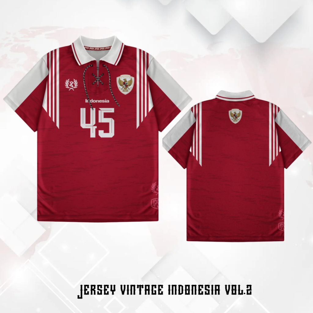 Jual JERSEY VINTAGE TIMNAS INDONESIA 45 JERSEY RETRO INDOENESIA 1945 ...