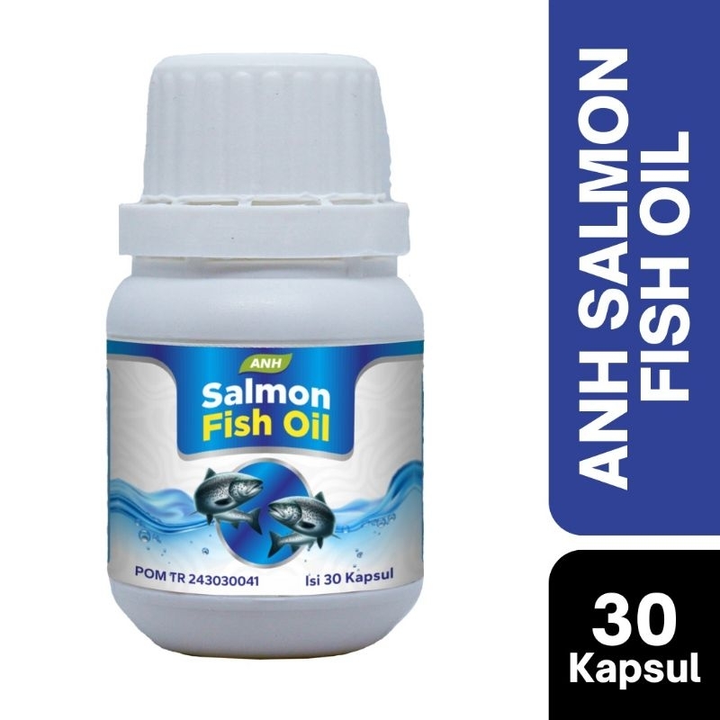 Jual Minyak Ikan Salmon Isi 30 Kapsul | Salmon Fish Oil ANH | Fish ...