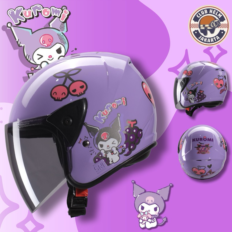 Jual Helm Anak Kuromi Premium Lucu Cewe Karakter Baby Shark Lotso ...