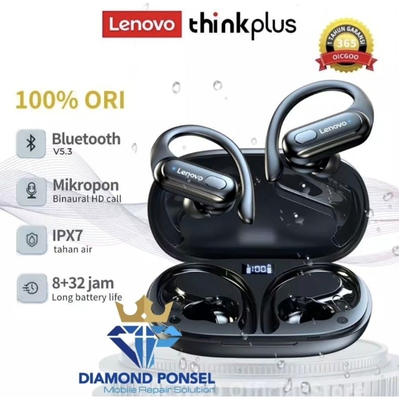 Jual Headset Lenovo Thinkplus Earphone Bluetooth dengan suara jernih ...