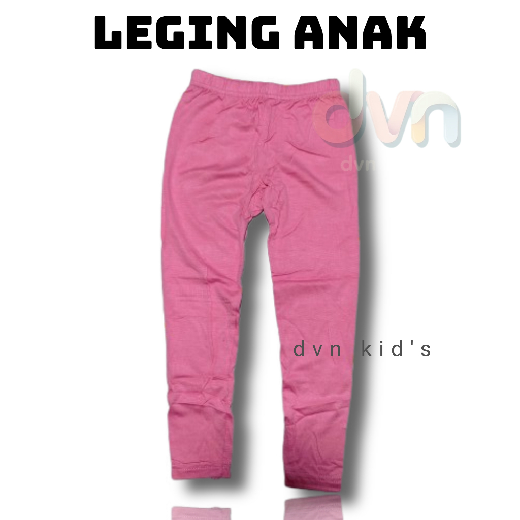 Jual celana leging anak pink muda kaos rayon super ukuran xs-xxl/6bulan ...