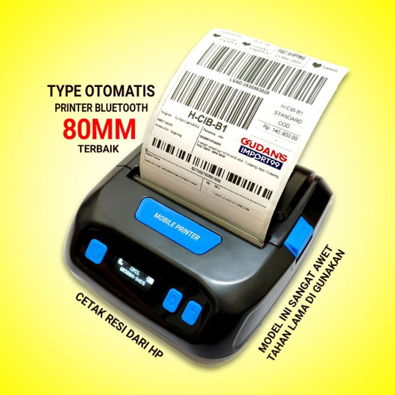Jual PRINTER BLUETOOTH THERMAL 80MM CETAK RESI NOTA PENJUALAN STRUK KASIR DLL | Shopee Indonesia