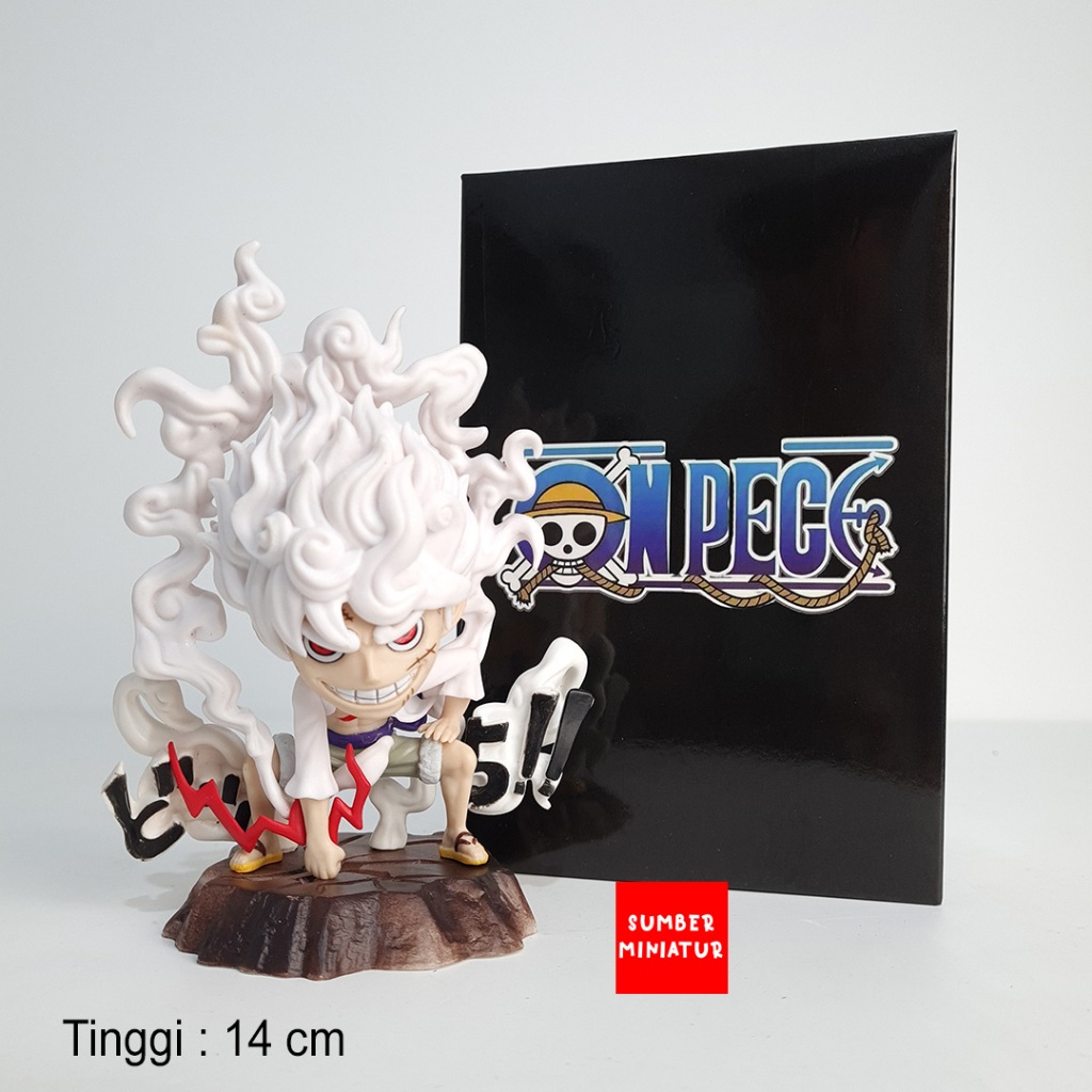Jual Figure Mainan One Piece Luffy Gear 5 Sun God Nika Chibi Egghead ...