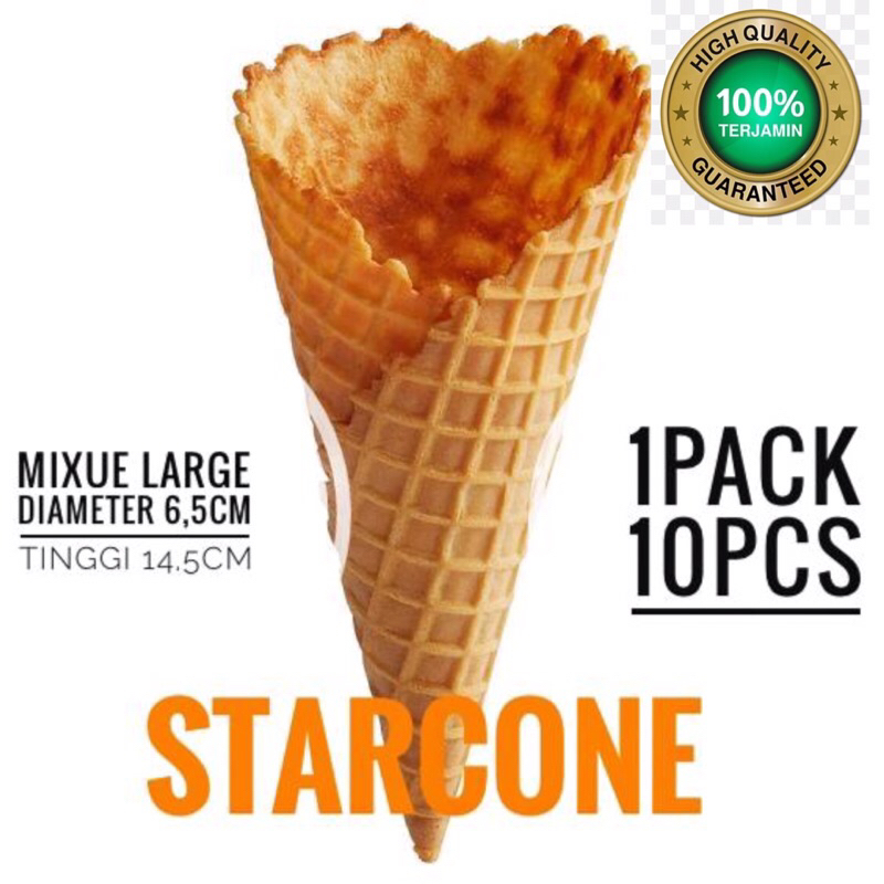 Jual STARCONE MIXUE CLASSIC LARGE DIAMETER 6,5cm Tinggi 14-14,5cm 1pack ...
