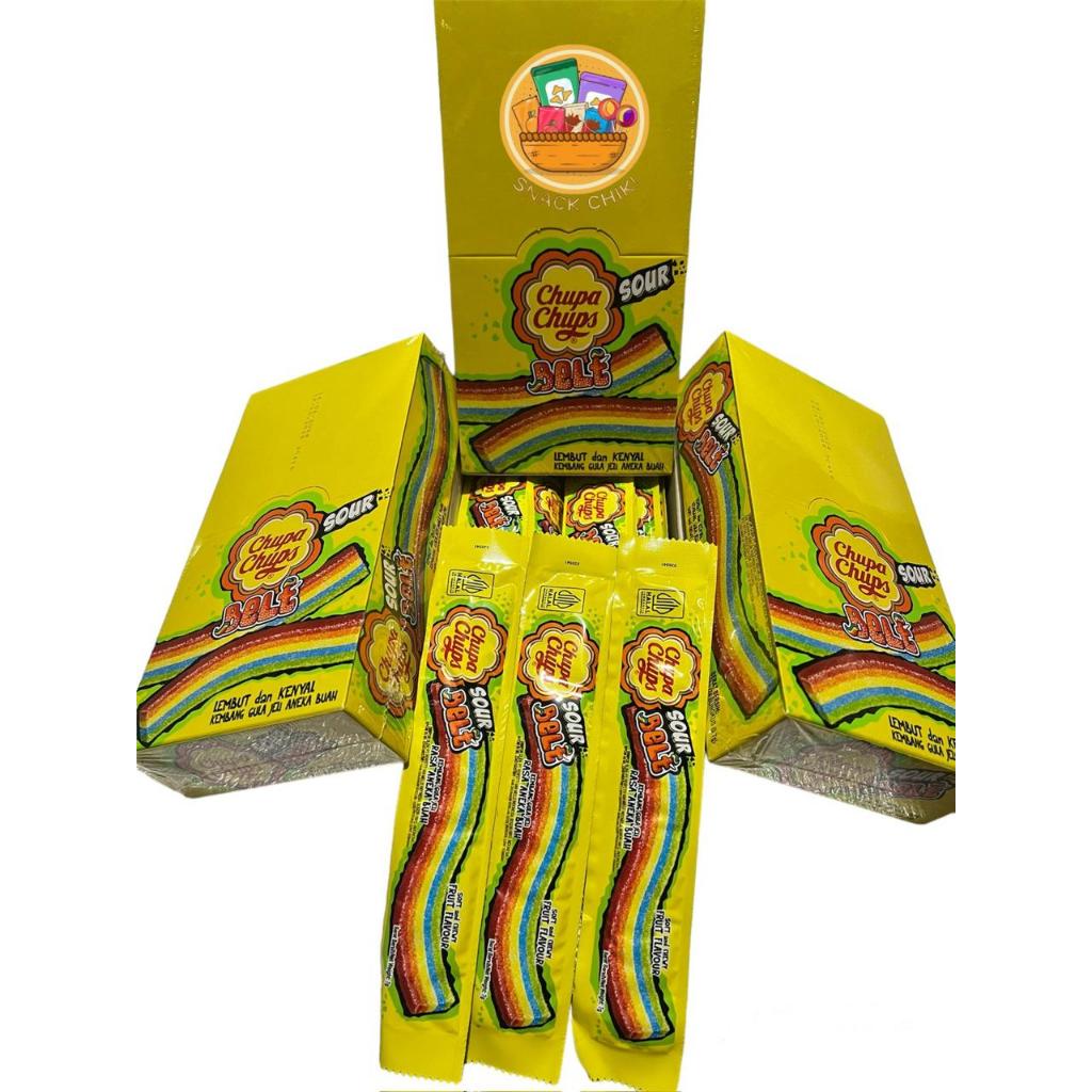 Jual CHUPA CHUPS SOUR BELT BOX ISI 24 @ 7q | Shopee Indonesia