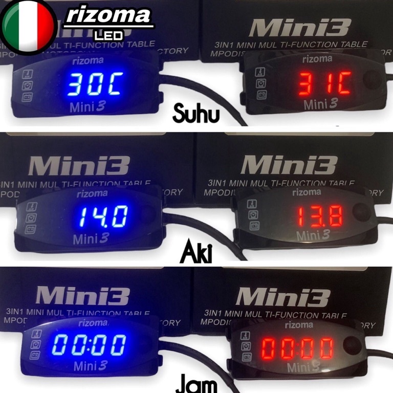 Jual Oke Pr Volt Meter ACCU Aki Voltmeter RIZOMA Volt Meter Motor VoltMeter Aki Digital Alat ...