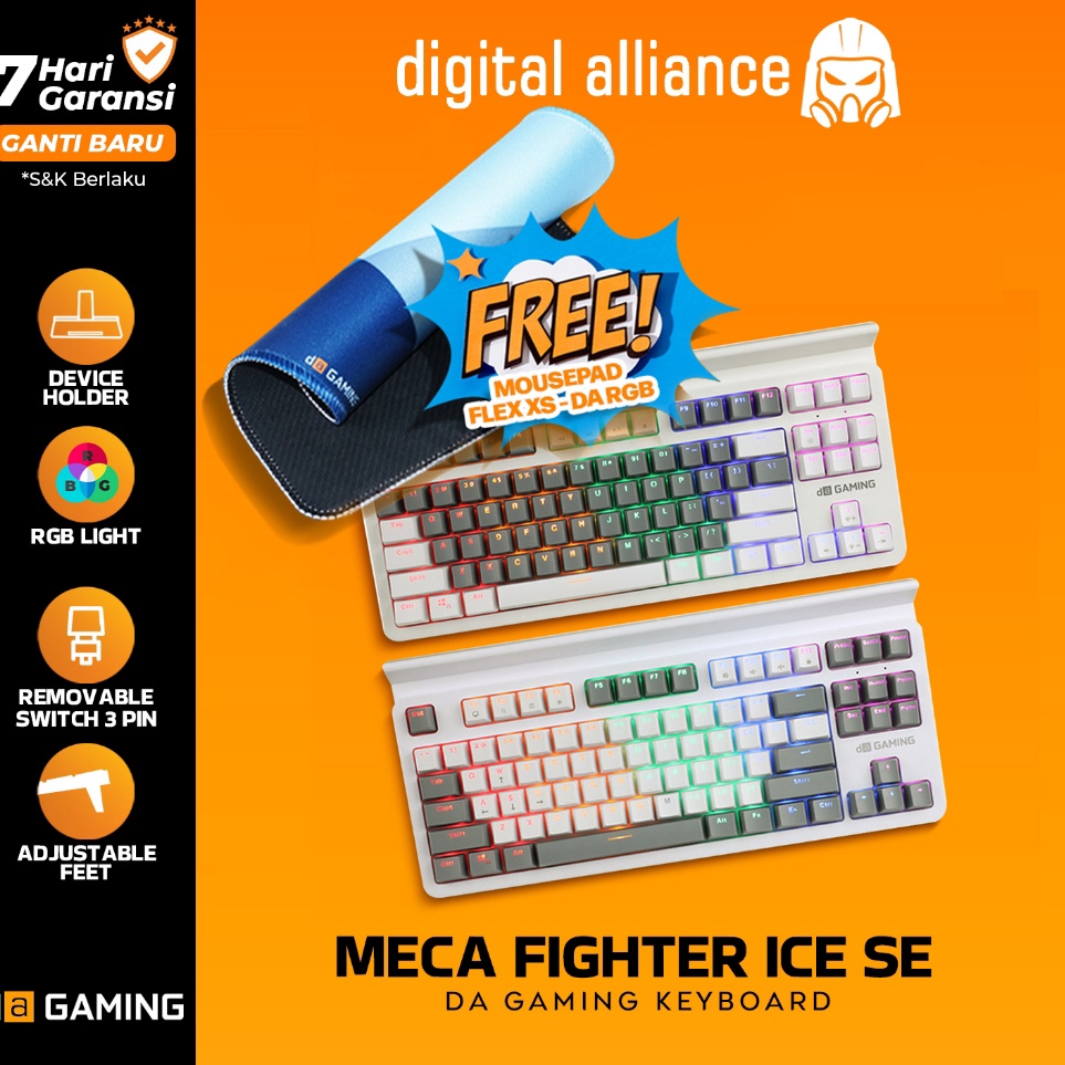 Jual Keyboard Gaming Digital Alliance TKL SE RGB Mechanical Oetemu ...