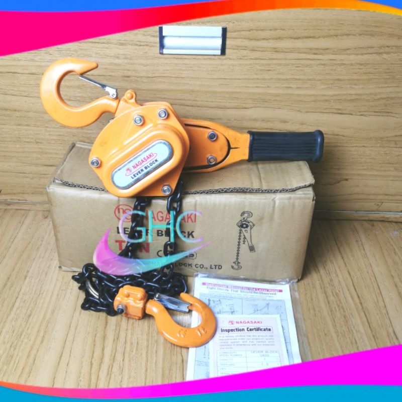 Jual Lever Block 6 Ton x 1.5 Meter Nagasaki Japan Lever Hoist Manual ...