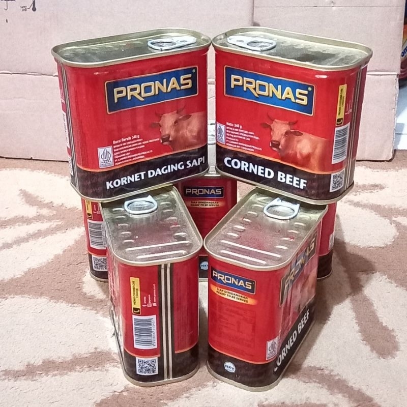 Jual PRONAS Kornet Sapi 340gr Corned Beef kemasan kaleng, Expired ...