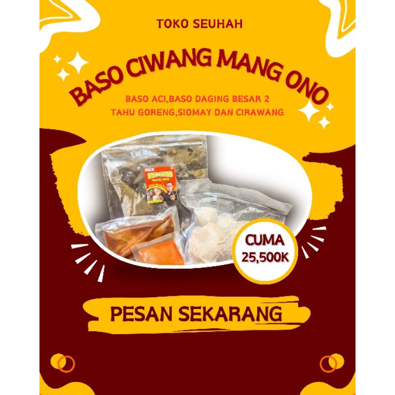 Jual Baso viral mang ono Garut misdaseum kemasan vakum (varian baso ...