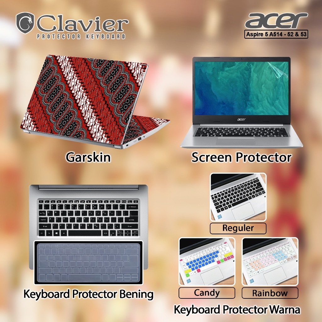 Jual Cover Keyboard Screen Protector Garskin Laptop Anti Gores Acer ...