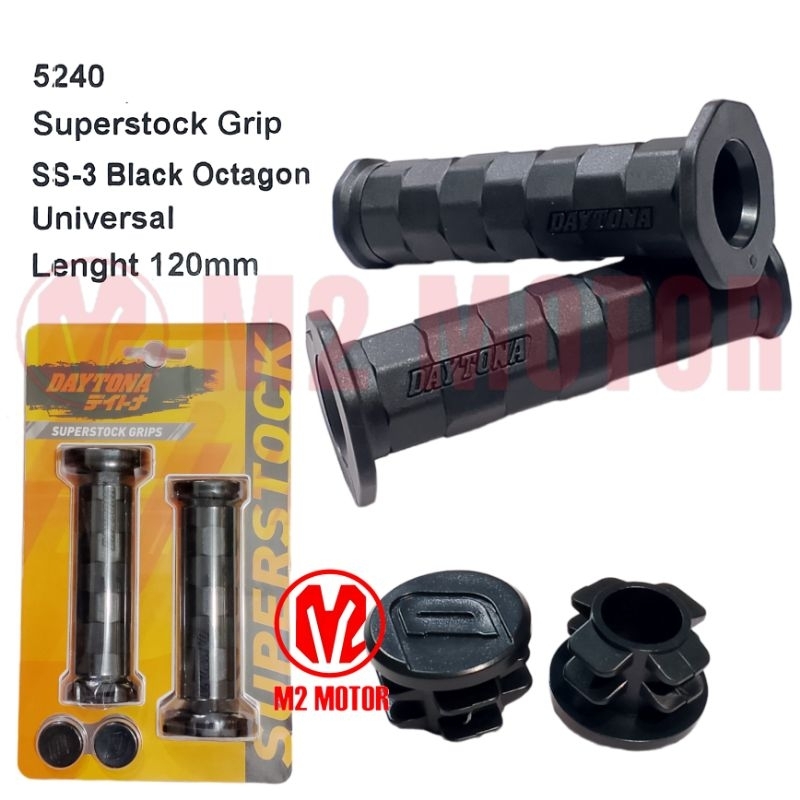 Jual GRIP DAYTONA SS-3 BLACK OCTAGON SUPER STOCK UNIVERSAL 5240 ...