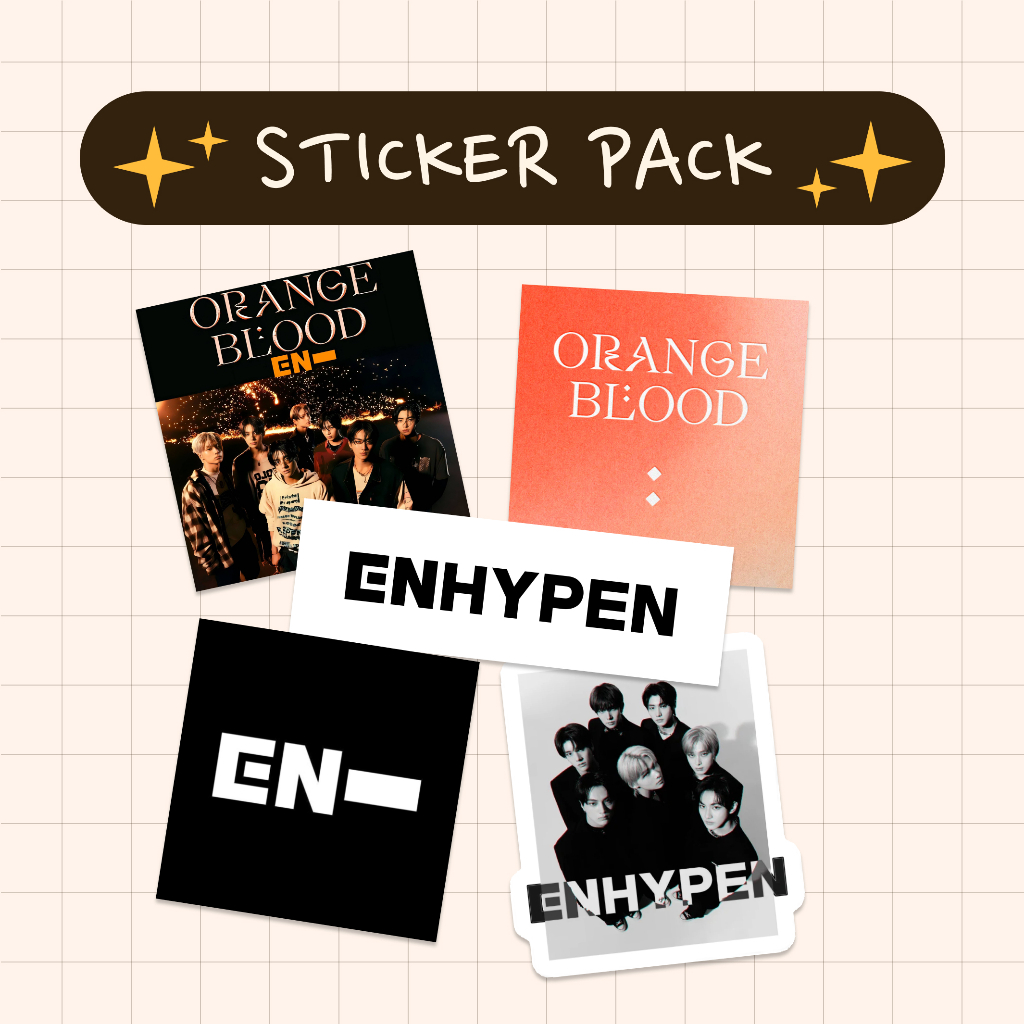 Jual Stiker Kpop Enhypen Boyband Korea Vinyl Waterproof | Shopee Indonesia