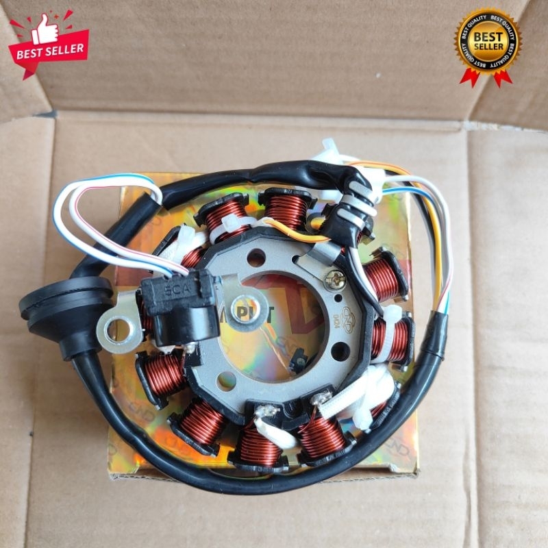 Jual Spul Spull Spoll Sepul Assy Stator Set Pulser Yamaha Mio Smile Sporty Lama Old Karbu 5TL ...