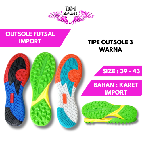 Jual Sol Sepatu Futsal Imfort Outsol Telapak Sepatu Futsal Size 39-43 ...