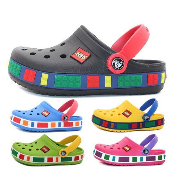 Jual Sandal Anak CROCS FUN LAB LEGO Original kids LEGO / Sendal Karet ...