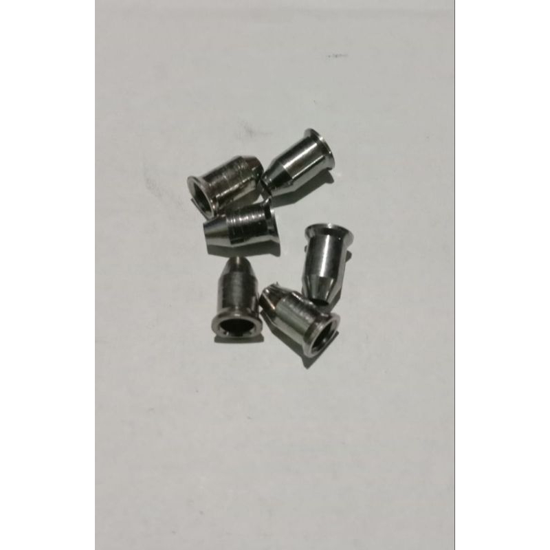 Jual Stopper String Ferrule Chrome Buttom (Bawah) utk Gitar 1 set (6pcs ...
