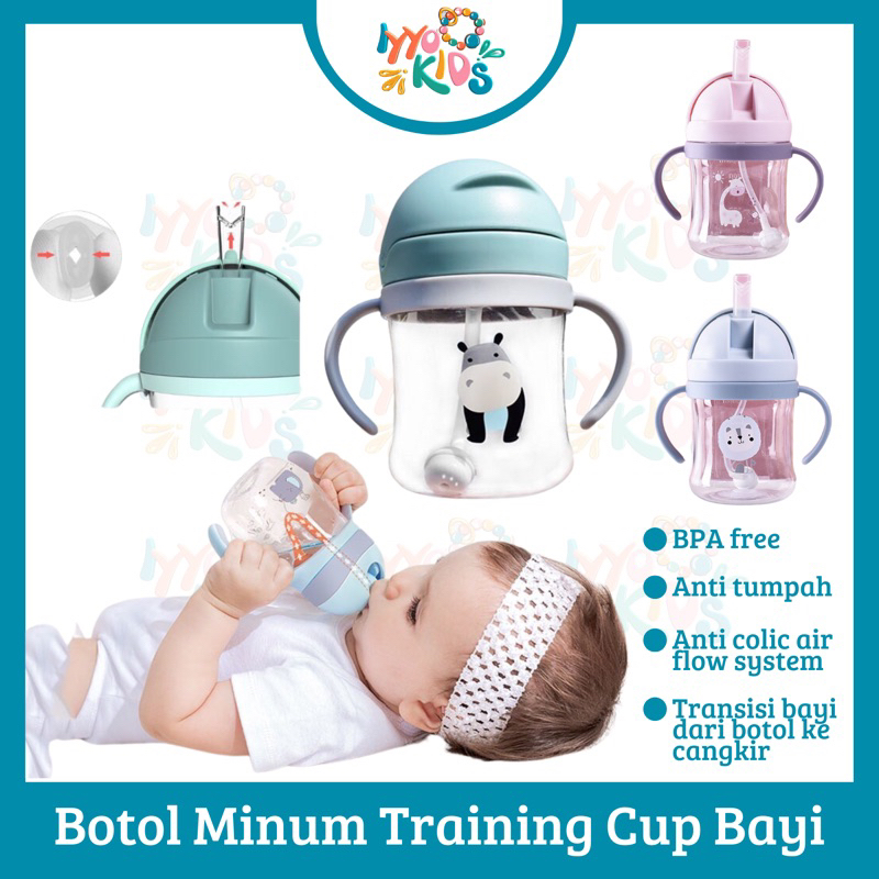 Jual IYYO KIDS | BT05 Botol Minum Anak Bayi Anti Tumpah Anti Pecah ...