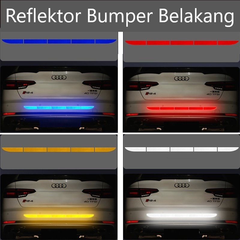 Jual Stiker Reflektor Bumper Belakang Mobil Sticker Reflective 3D Truk ...