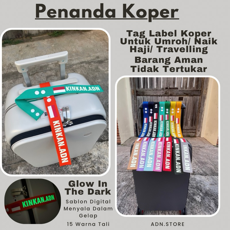 Jual Tag Penanda Koper Label Nama Koper Bendera Tag Koper Penanda Tas ...