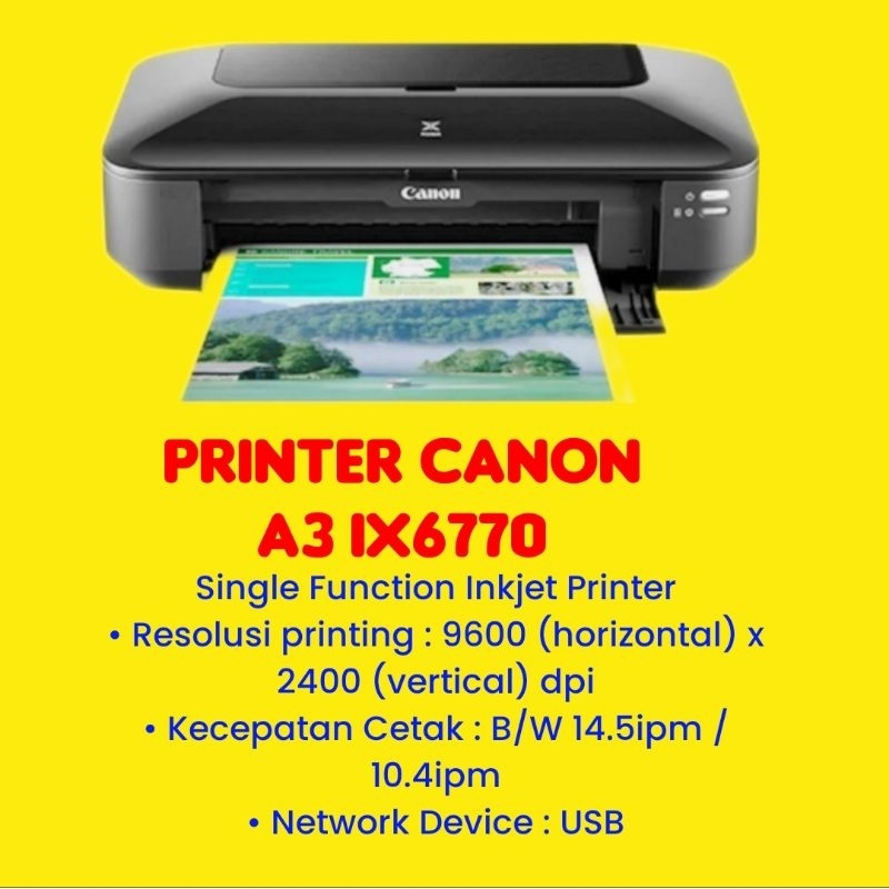 Jual printer canon IX6770 A3 printer canon ix6770 | Shopee Indonesia