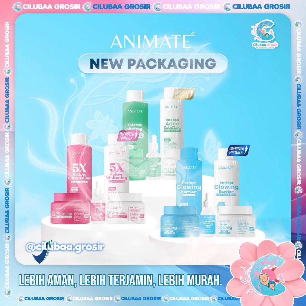 Jual ANIMATE INSTANT WHITENING SERIES 5in1 || PAKET WAJAH ANIMATE ...