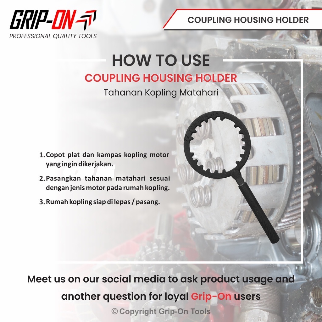 Jual GRIP ON TAHANAN RUMAH KOPLING MATAHARI - COUPLING HOUSING HOLDER ...