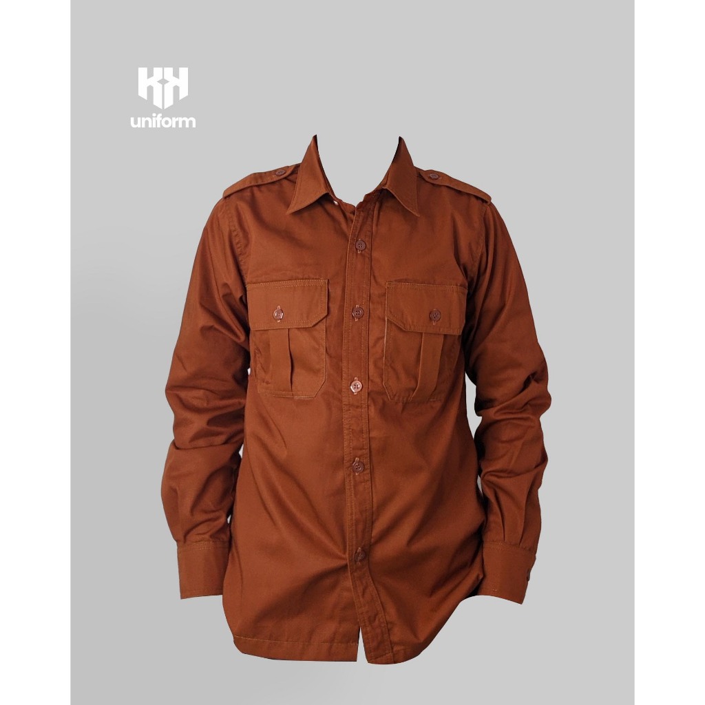 Jual BAJU POLOS WARNA TERRACOTA/ Lapangan / Outdoor/ Gunung/ PDL/ PDH ...