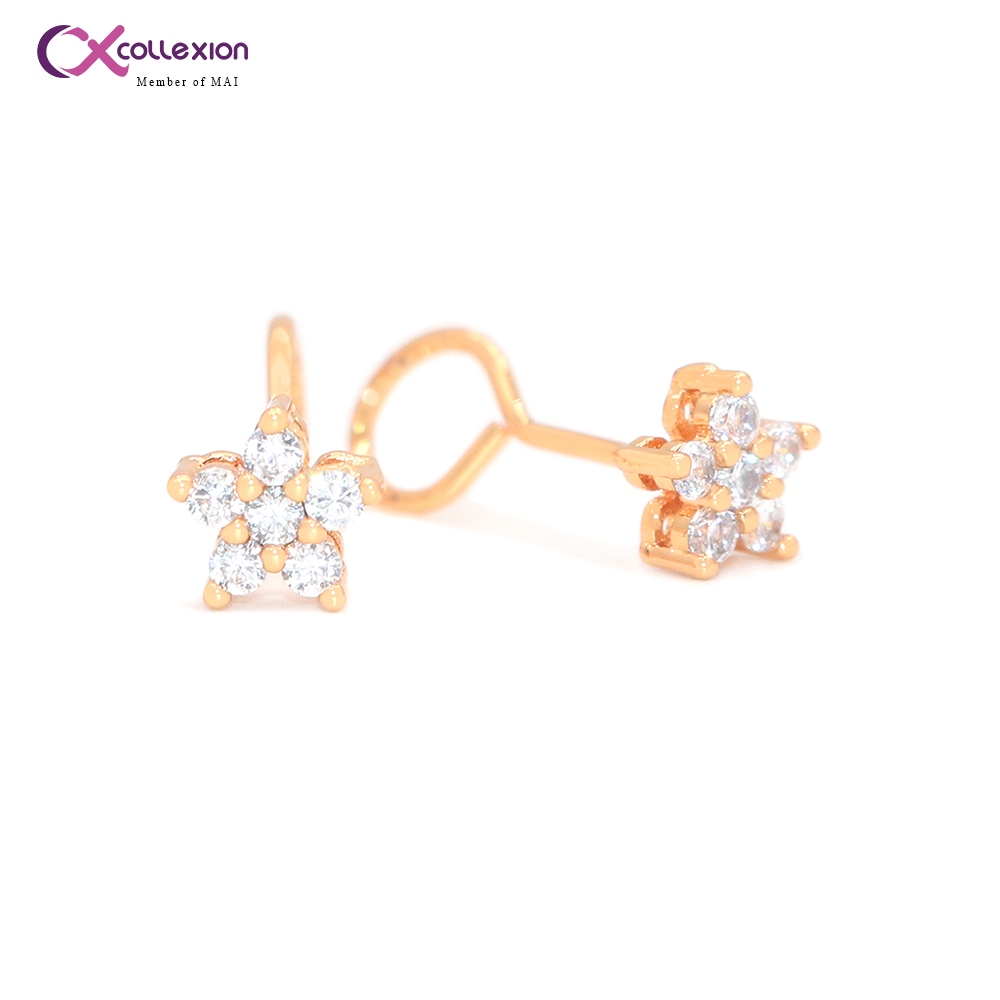 Jual Collexion Clementine Earstud Anting Anak Lapis Emas Gold Plated ...