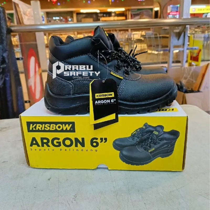 Jual sepatu Safety krisbow argon 6 ujung besi - safety shows shoes ...